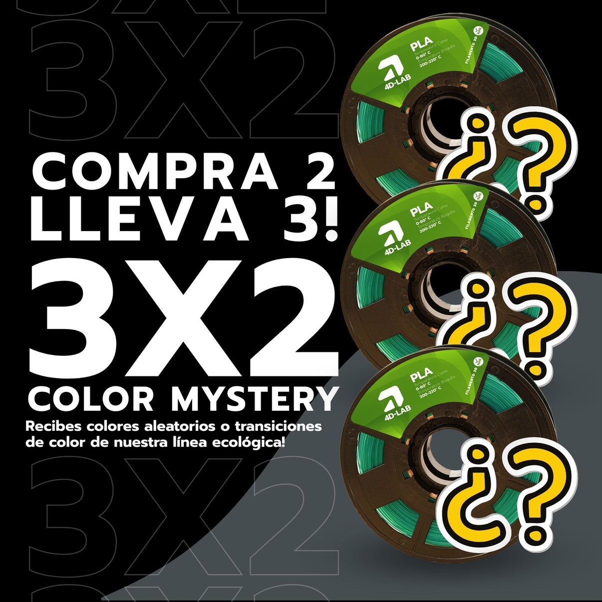 MYSTERY COLOR 3X2 (3UNIDADES de Colores Sorpresa o Transiciones!) – 4D ...